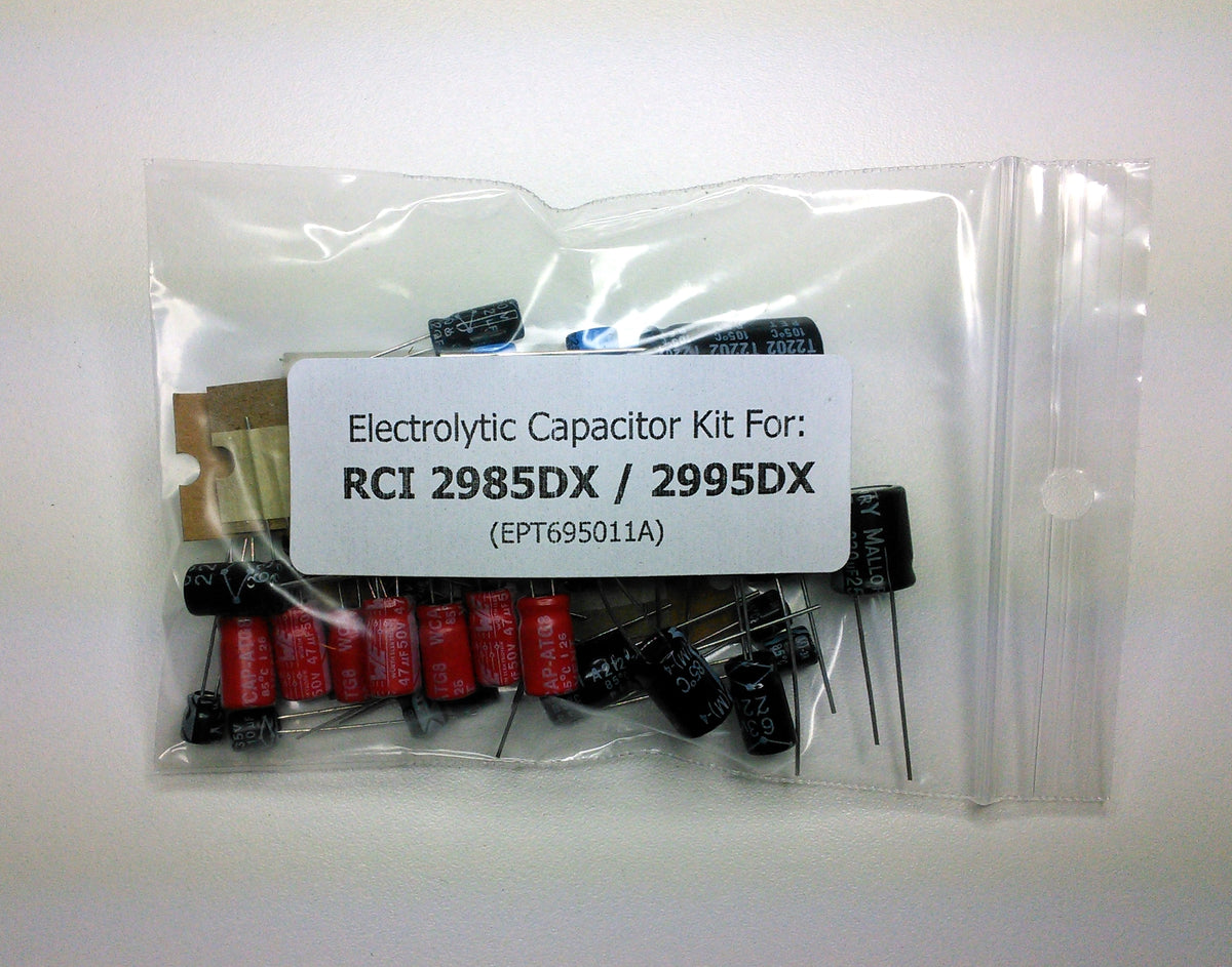 RCI 2985DX / 2995DX (EPT695011A) electrolytic capacitor kit – Klondike Mike's