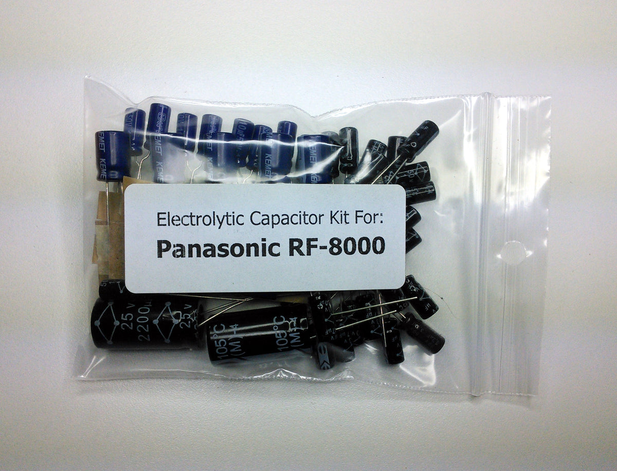 Panasonic RF-8000 electrolytic capacitor kit – Klondike Mike's