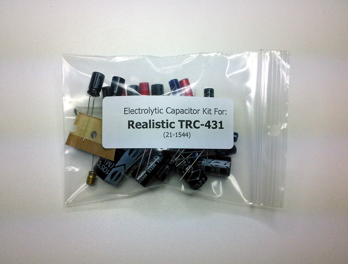 Realistic TRC-431 (21-1544) electrolytic capacitor kit – Klondike Mike's