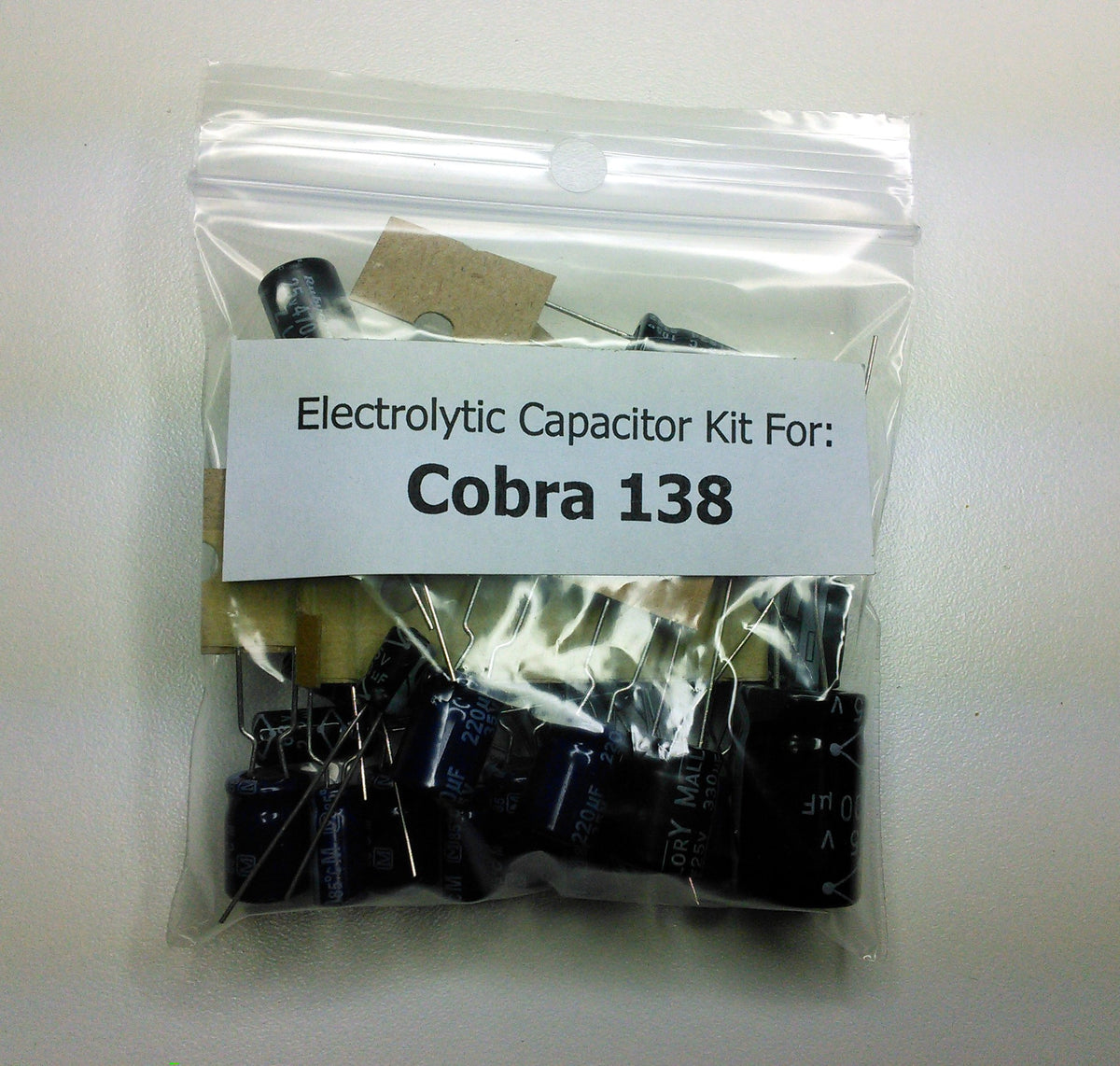 Cobra 134 / 138 (w/PC-003AA) electrolytic capacitor kit – Klondike Mike's