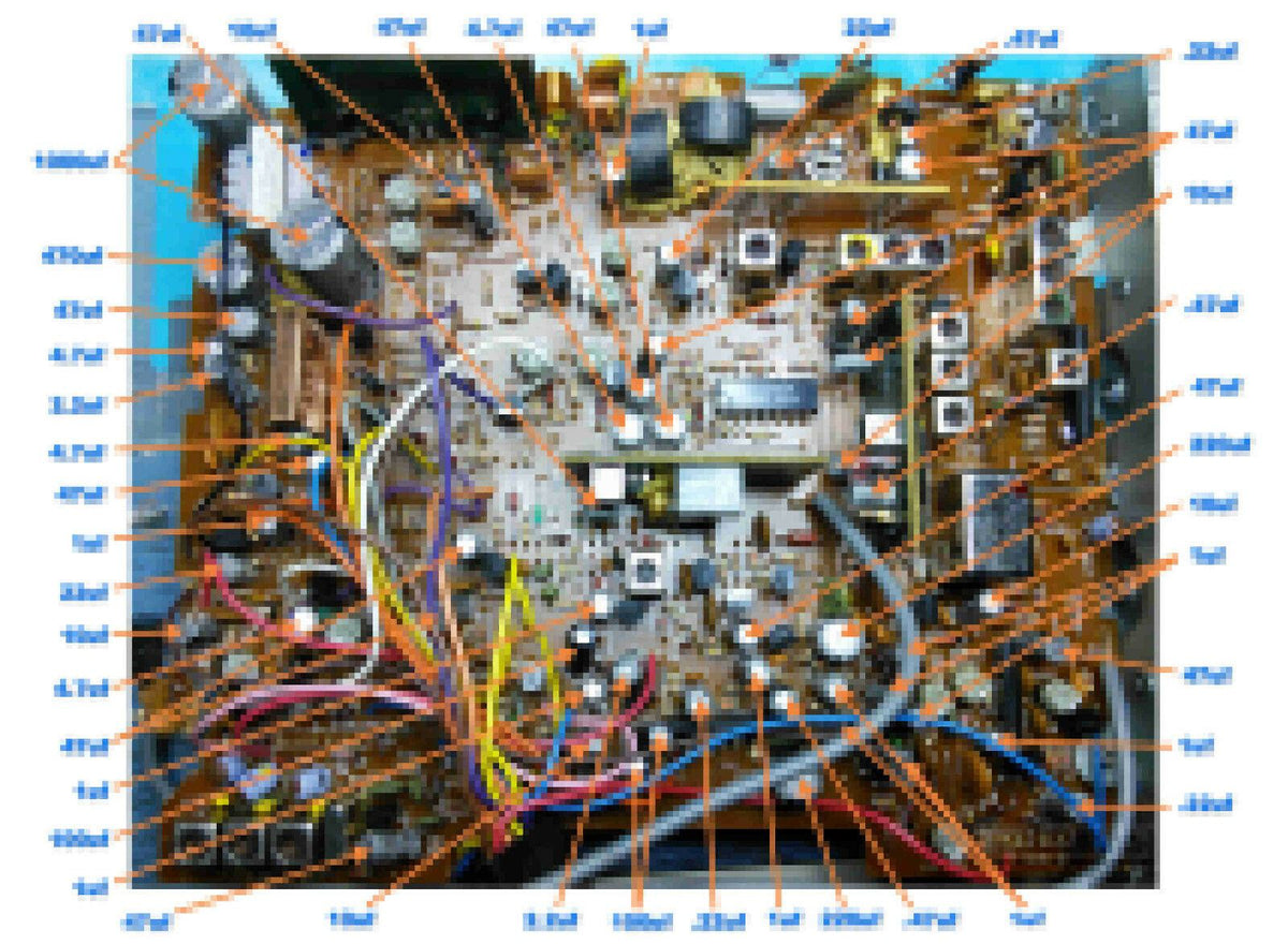 President HR2510 / Lincoln v1 / Uniden HR2830 electrolytic capacitor k ...