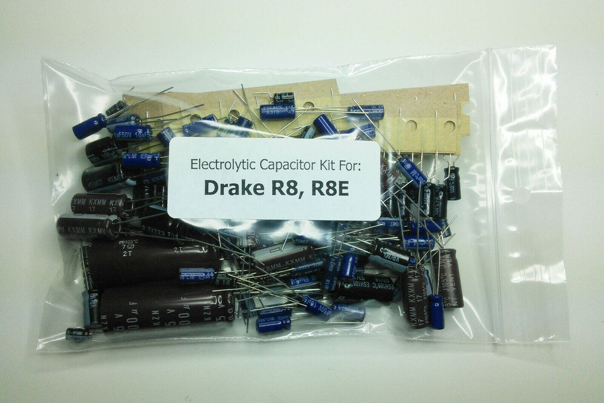 Drake R8, R8E electrolytic capacitor kit – Klondike Mike's